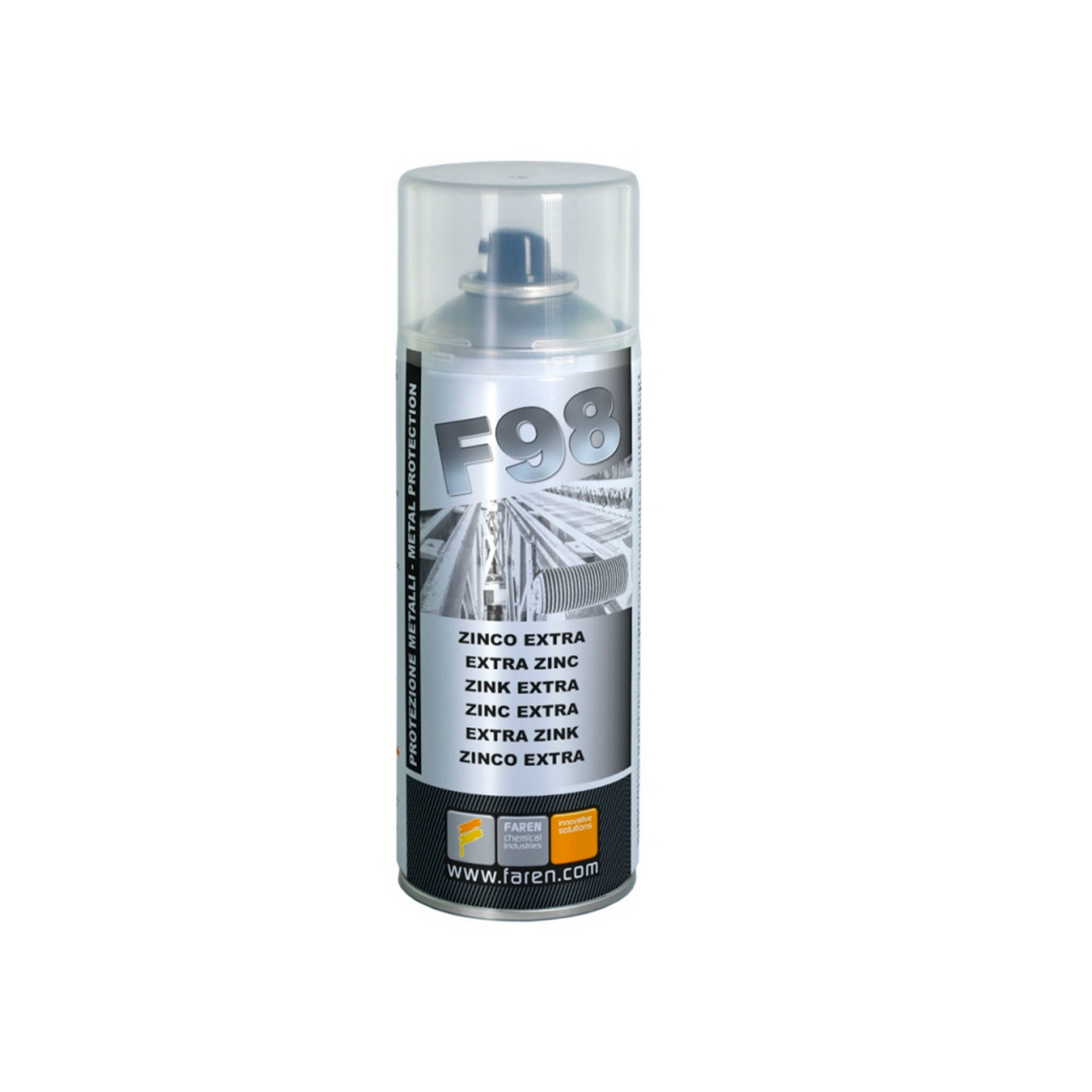 Zinco spray professionale 98% EXTRA 400ml zincante fino a 700°C F98 FA ...