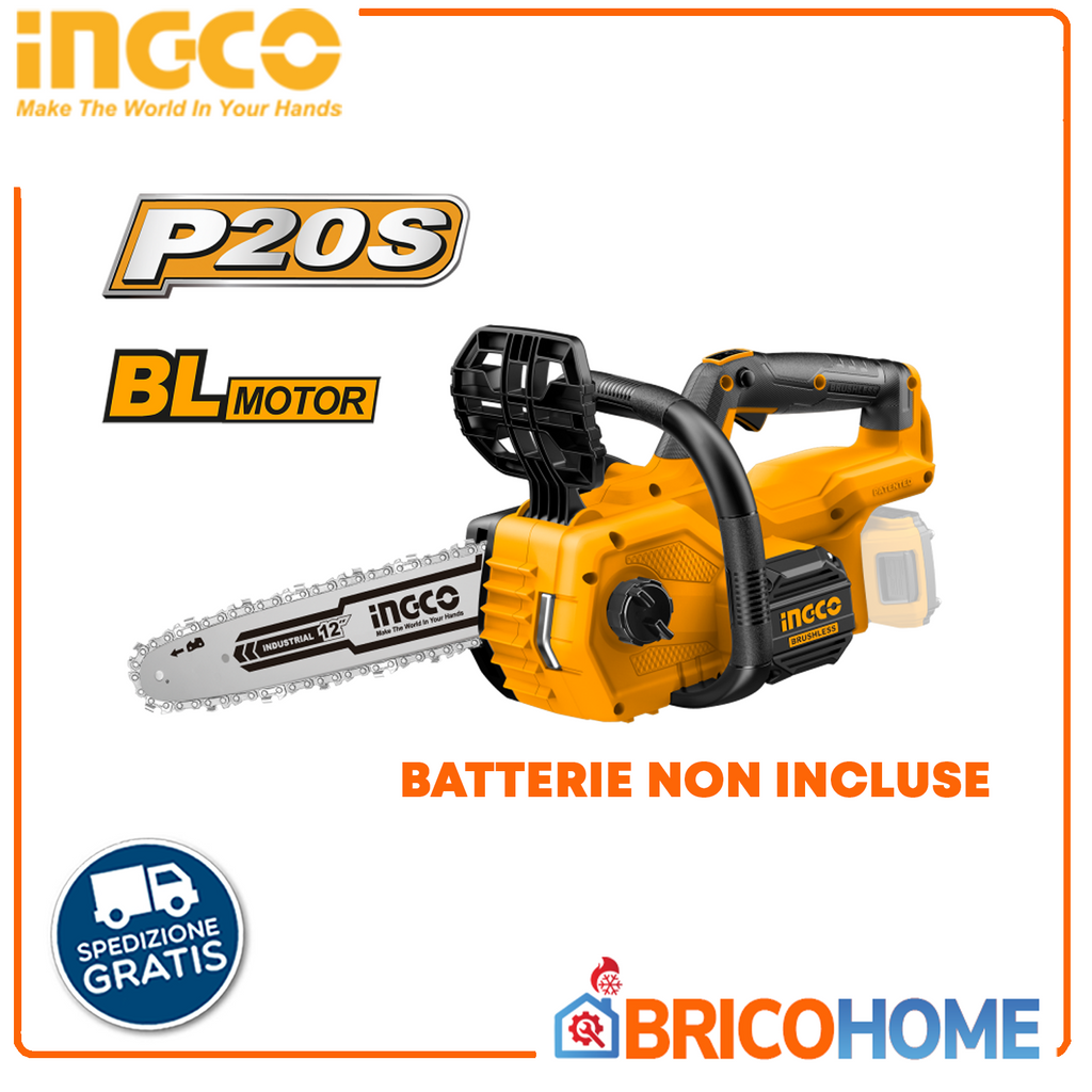 Elektrosäge 20V 12" BRUSHLESS 100W (nur Körper) INGCO