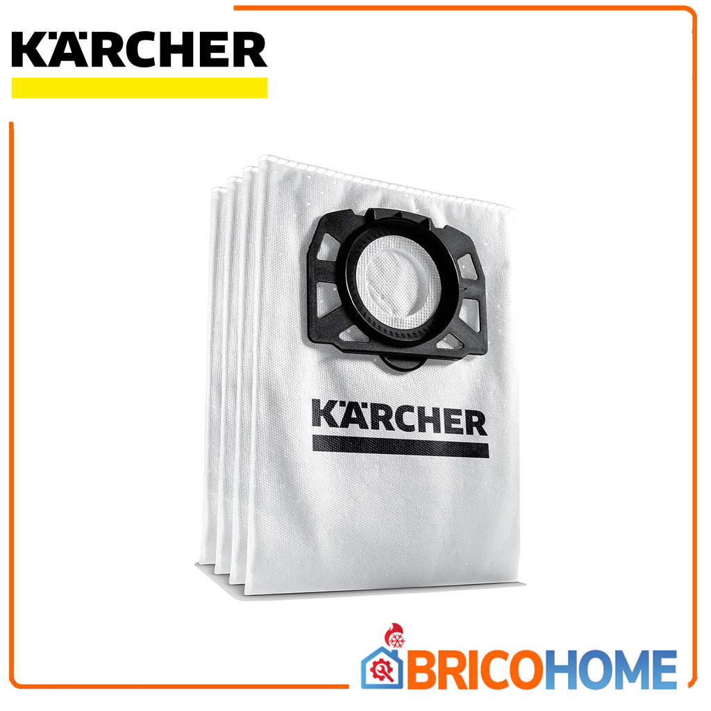 Sacchetti filtro in velo, 4 pezzi, per Aspirapolveri Karcher WD4, WD5,
